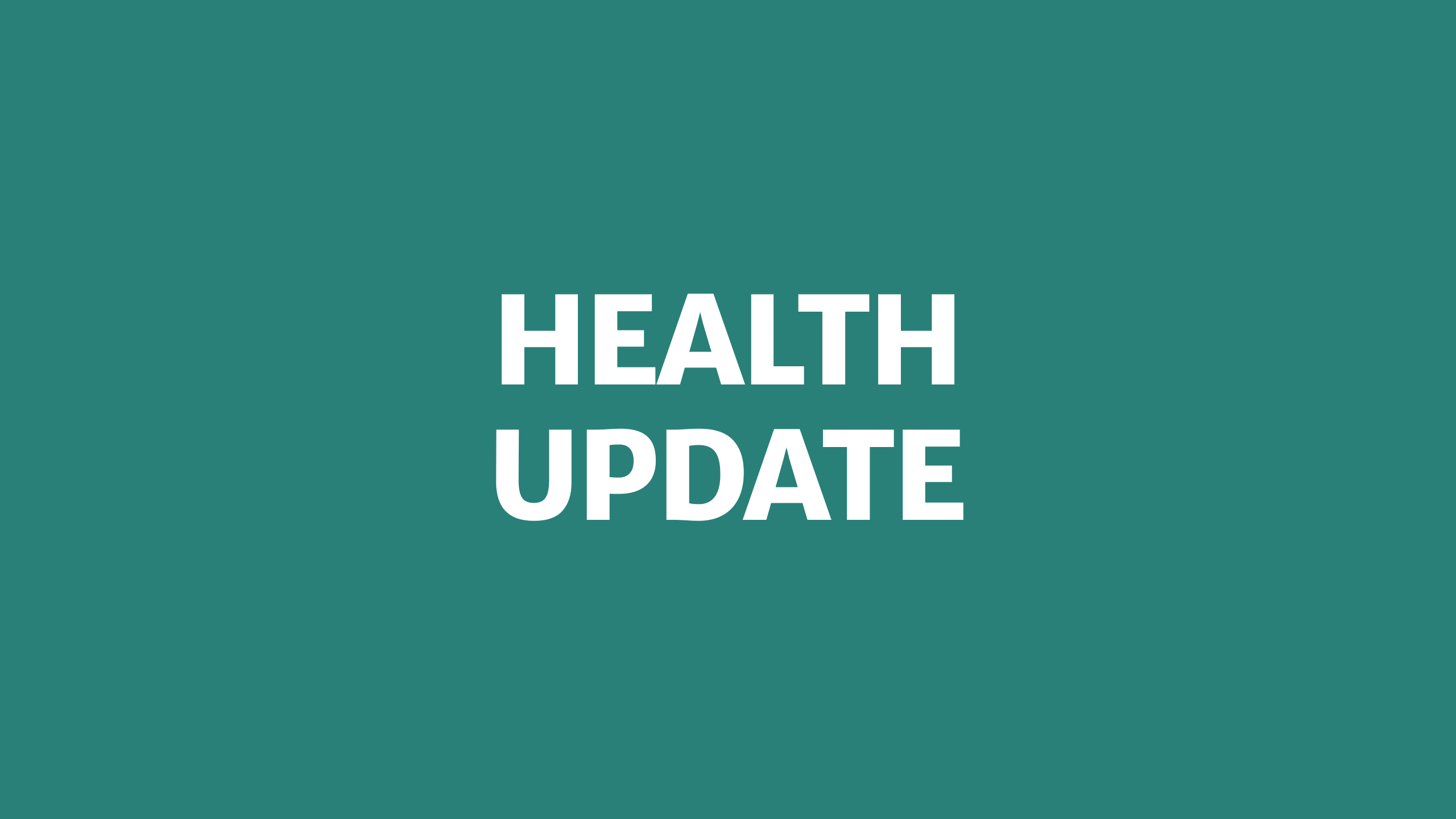 Health Update - SBG.EVENTS